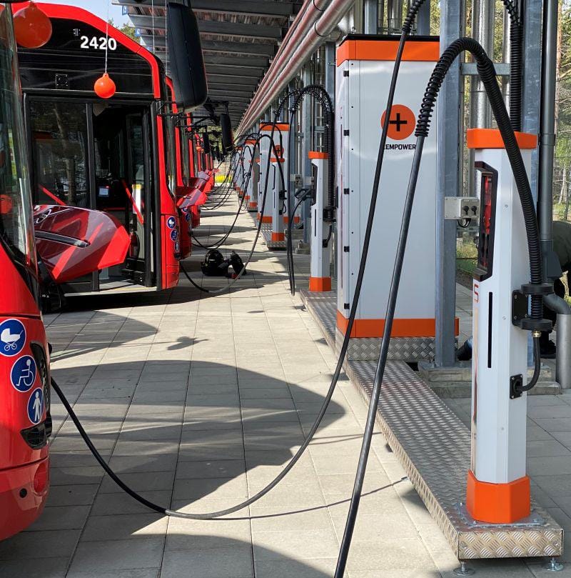 Green public transport solutions by Kempower