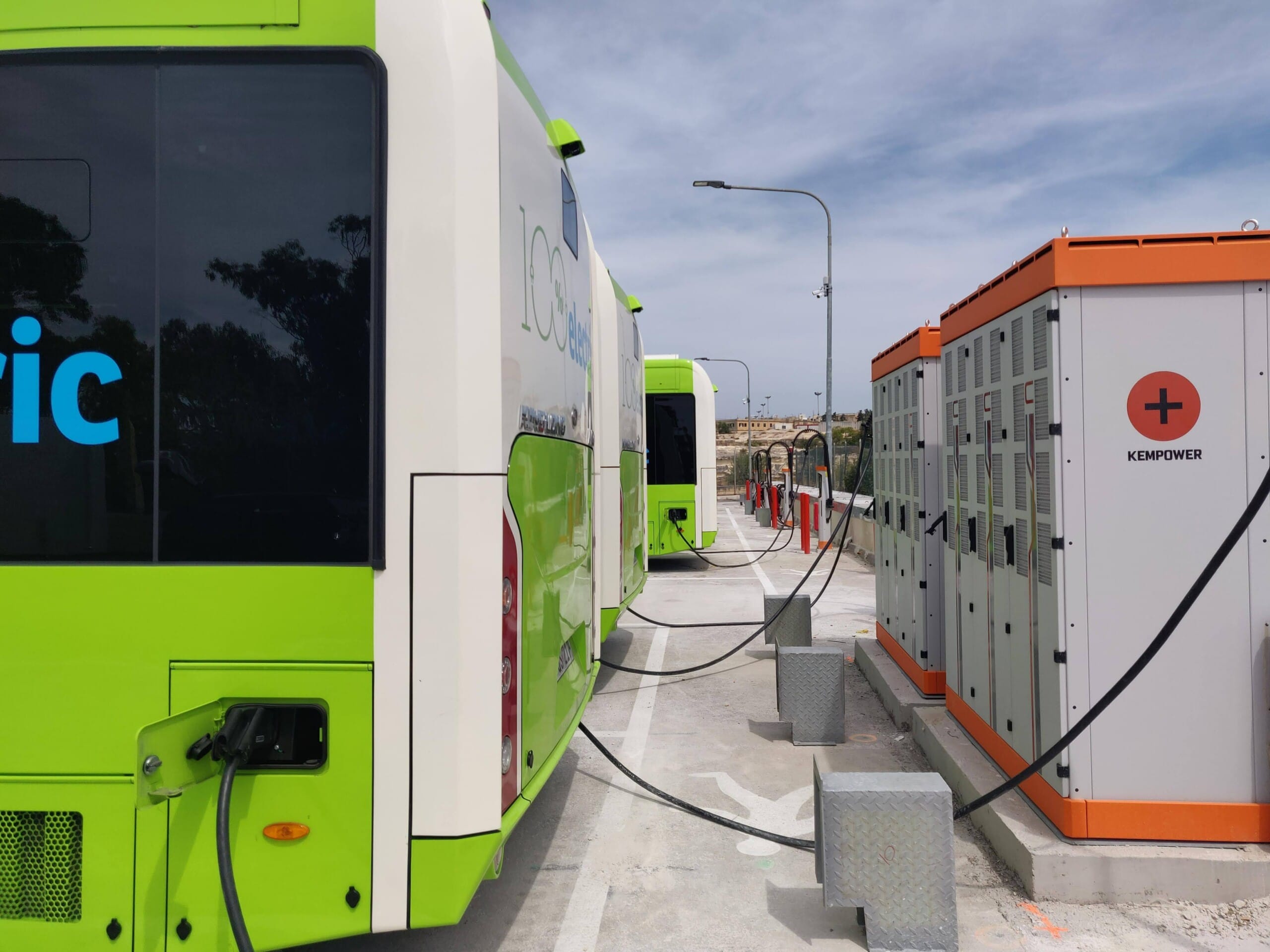 Kempower DC fast charging solutions powering Malta’s first electric bus charging depot - Kempower